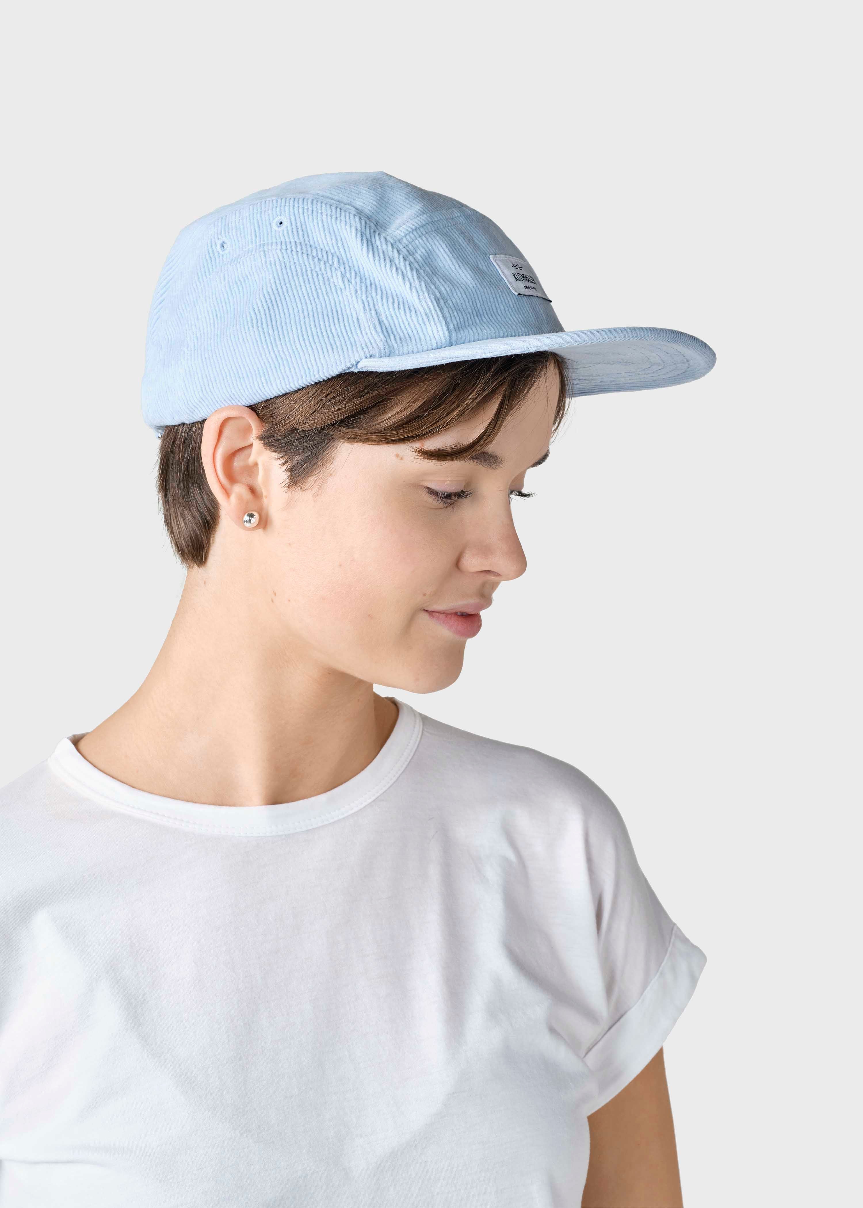 Five panel corduroy cap - Light blue – klitmollercollective.dk