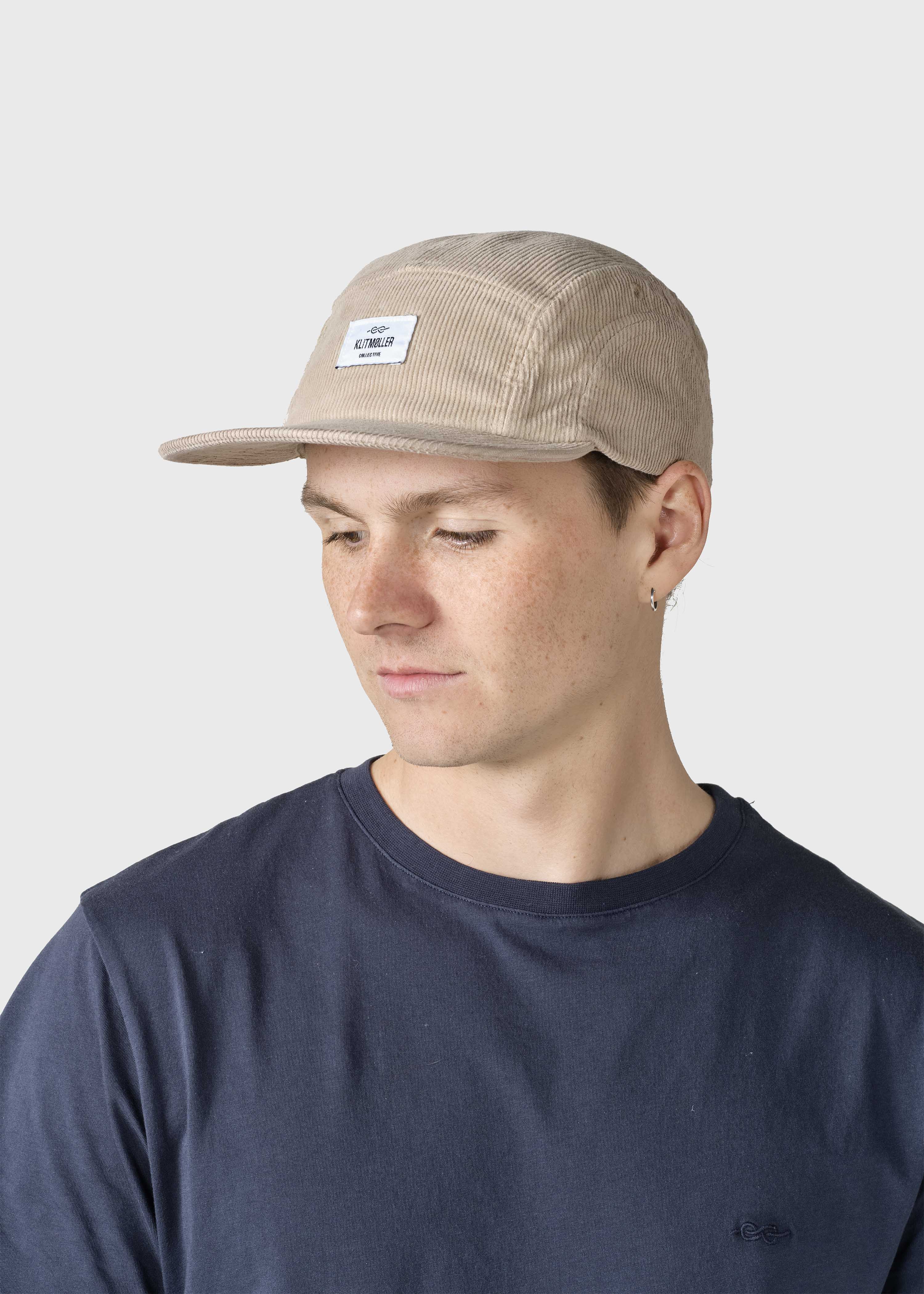 Five panel corduroy cap - Sand – klitmollercollective.dk