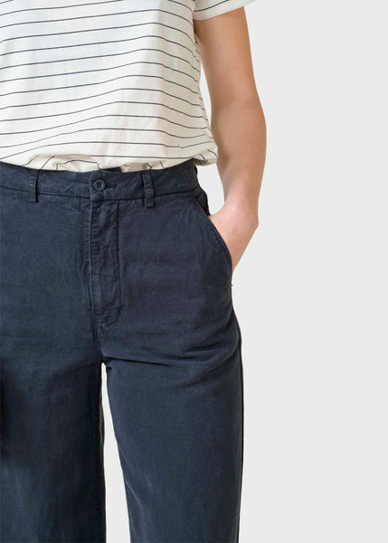 Lydia lyocell pants - Navy – klitmollercollective.dk