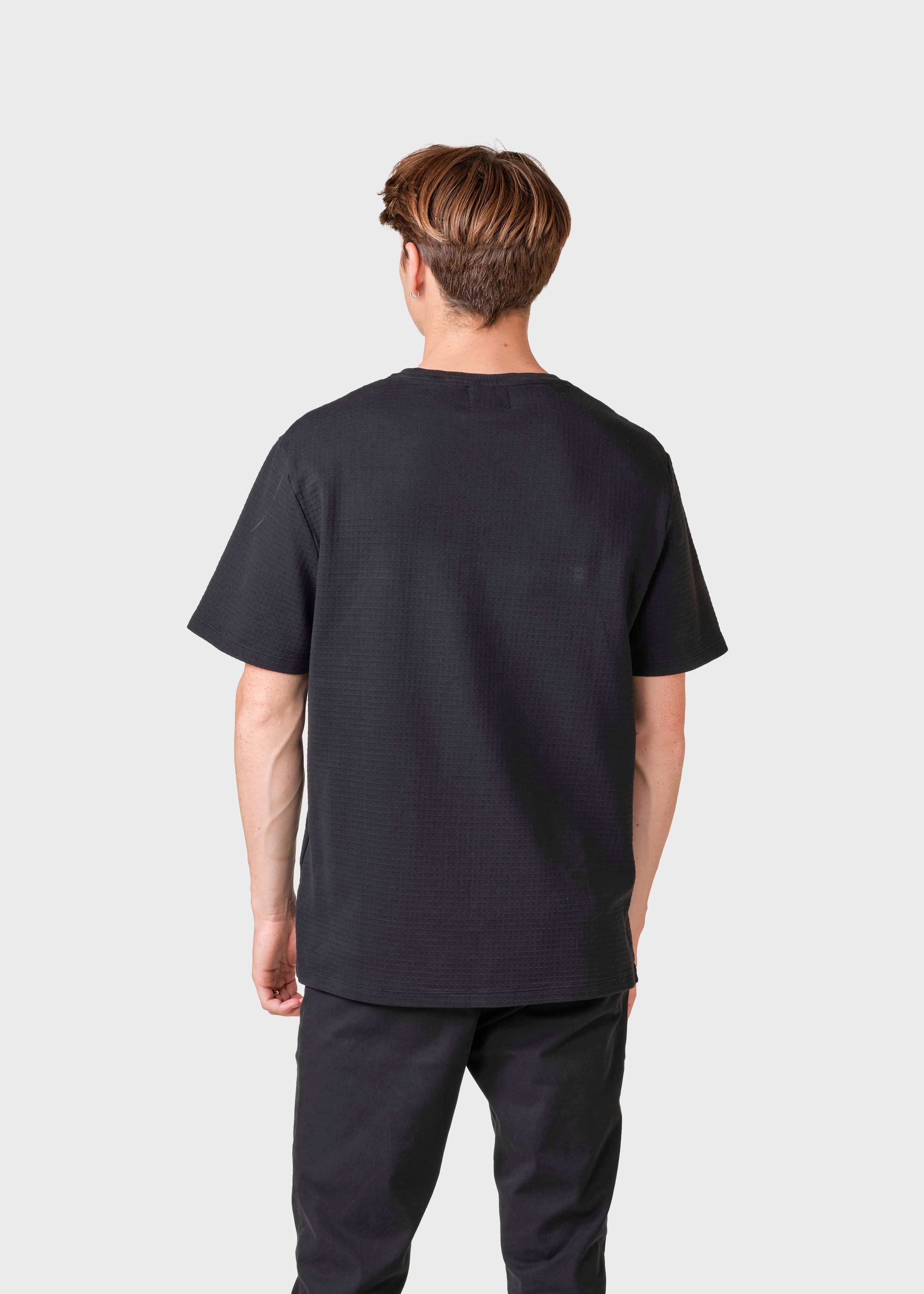 Mens boxy structure tee - Black – klitmollercollective.dk