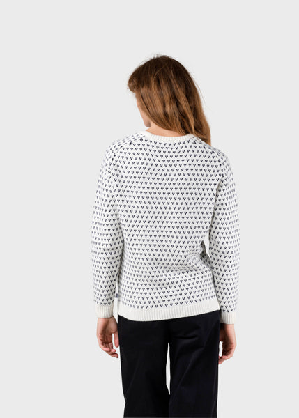 Mika knit - Cream/navy – klitmollercollective.dk
