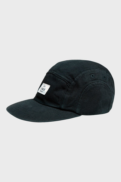 Five panel cap - Black – klitmollercollective.dk